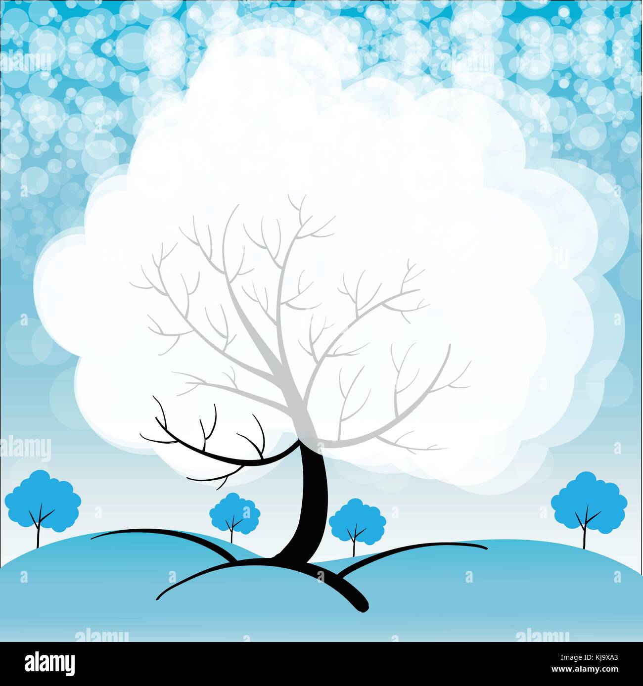 Illustration of a snowy season Stock Vector Image & Art - Alamy