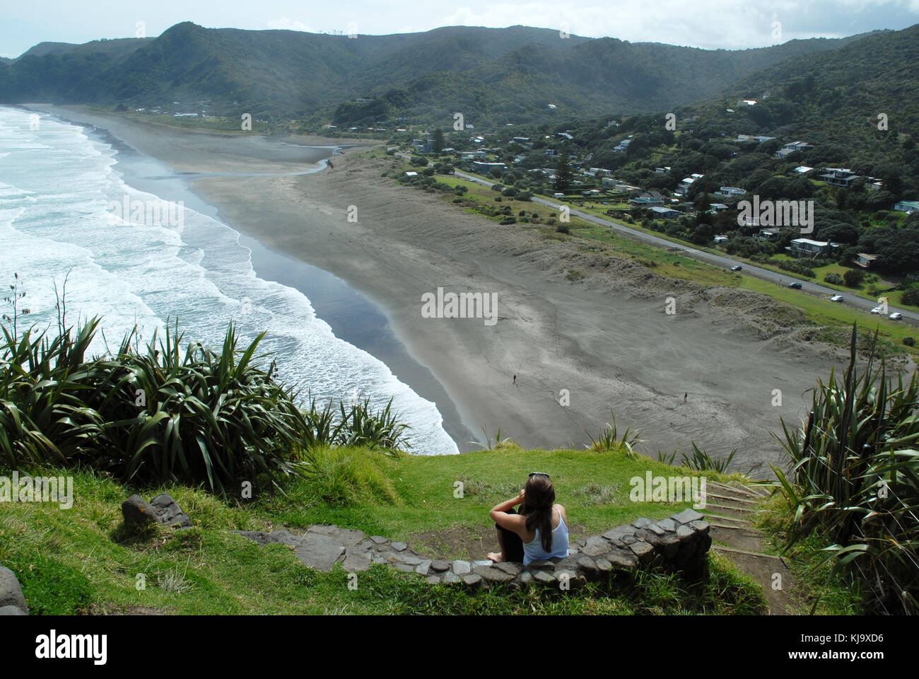 Piha Beach, New Zealand Stock Photo - Alamy