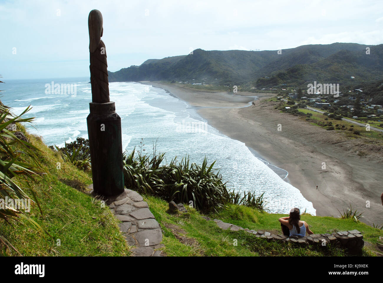 Piha Beach, New Zealand Stock Photo - Alamy