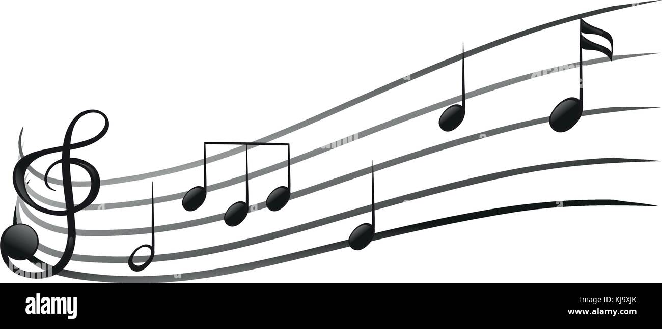 White Musical Notes Clip Art