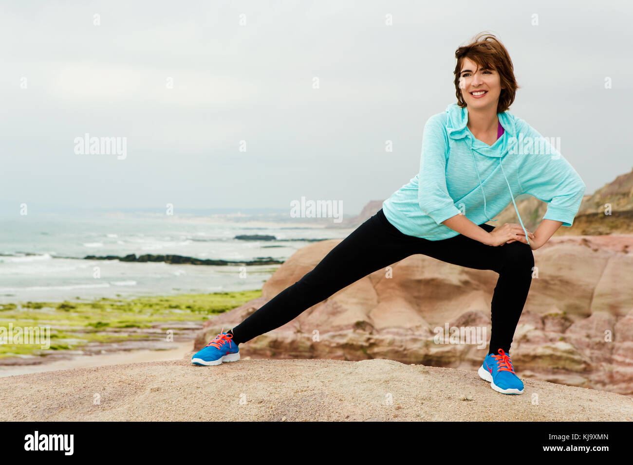 Woman relax train hi-res stock photography and images - Alamy