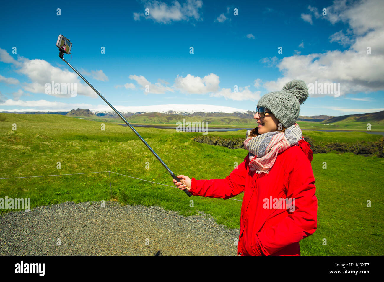 Stick selfie hi-res stock photography and images - Alamy