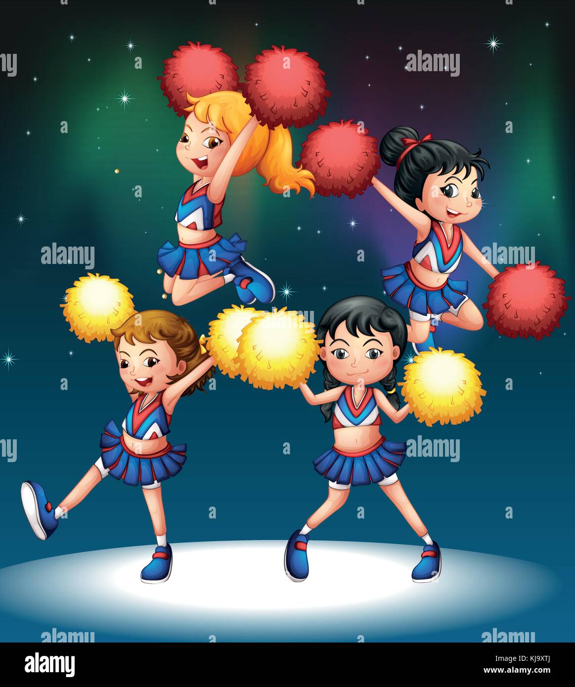 Dancers perform at Stock Vector Images - Alamy