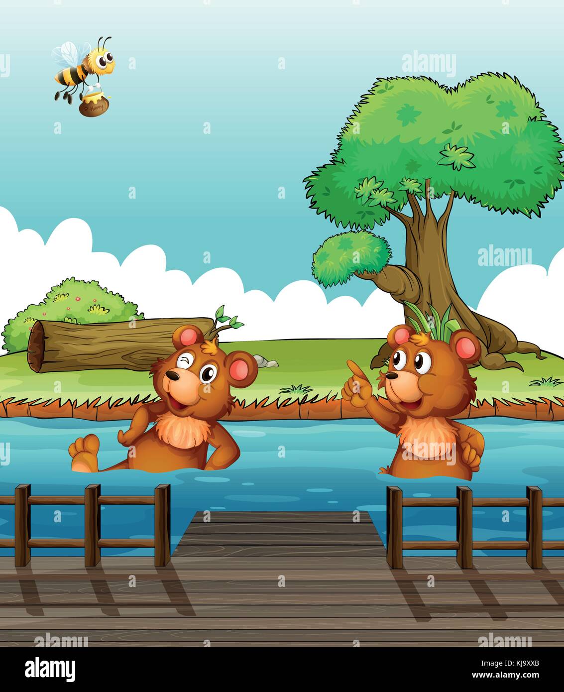 Bee bridge Stock Vector Images - Alamy