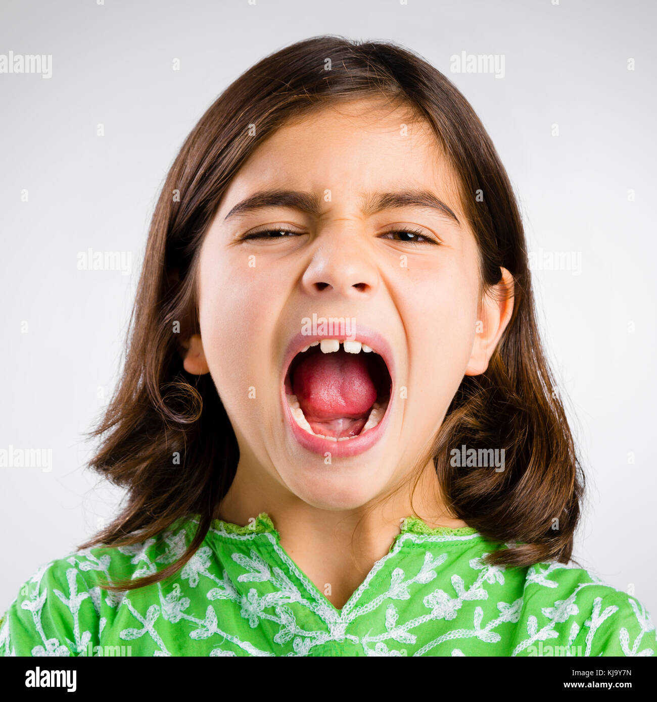 Pretty Little Girl Shouting
