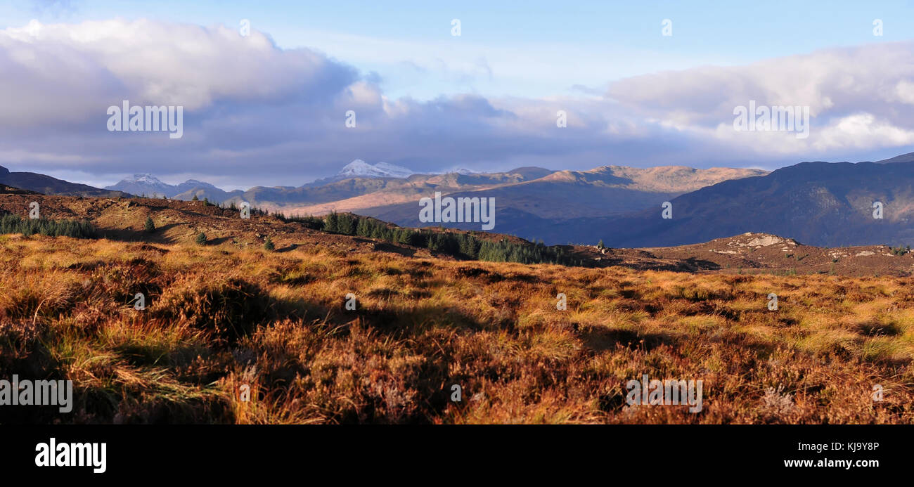 Scotland Highlands Trossachs Stirlingshire Landscape Daytime Stock ...