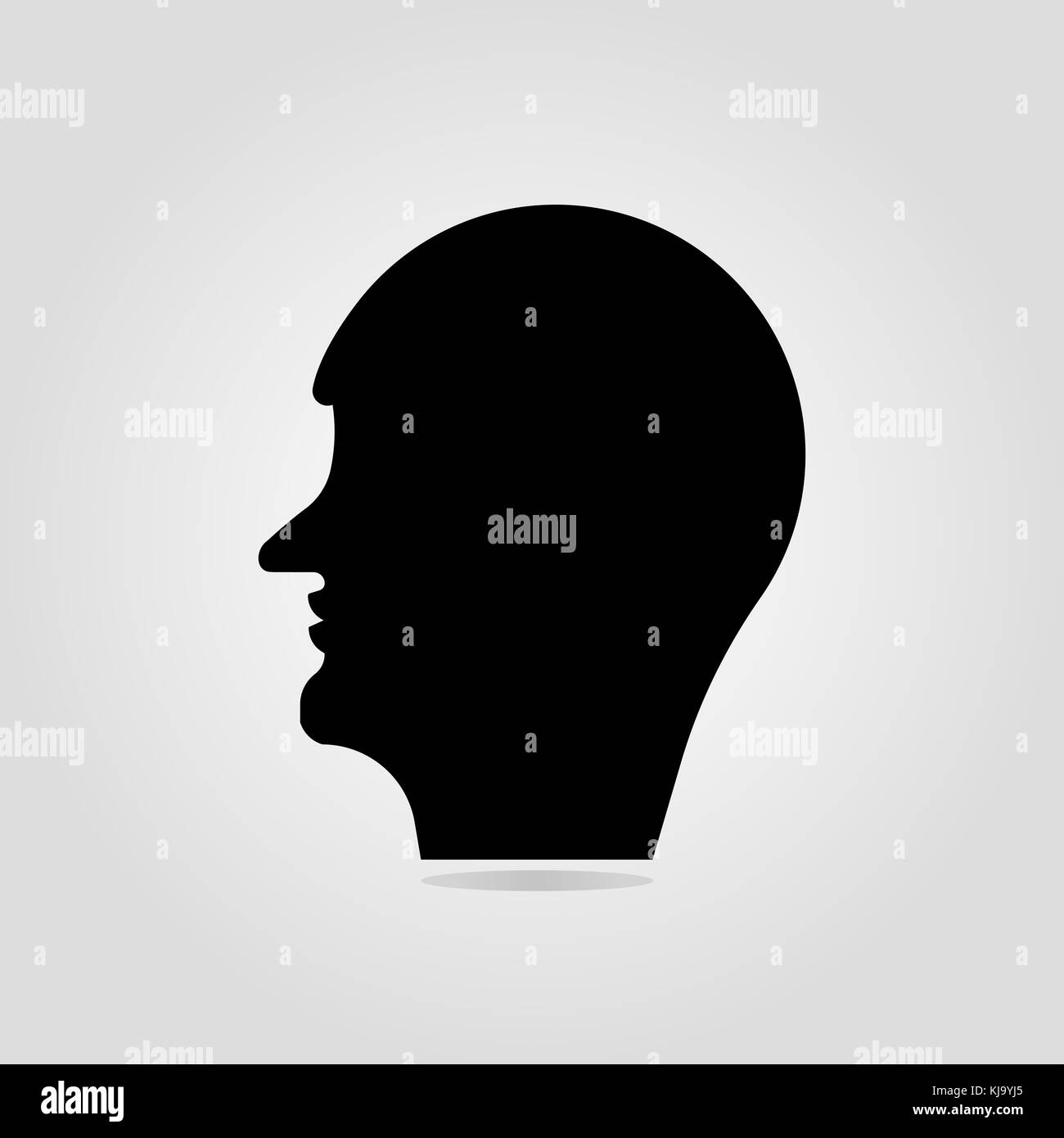 Male Silhouette Head Stock Photos & Male Silhouette Head Stock Images ...