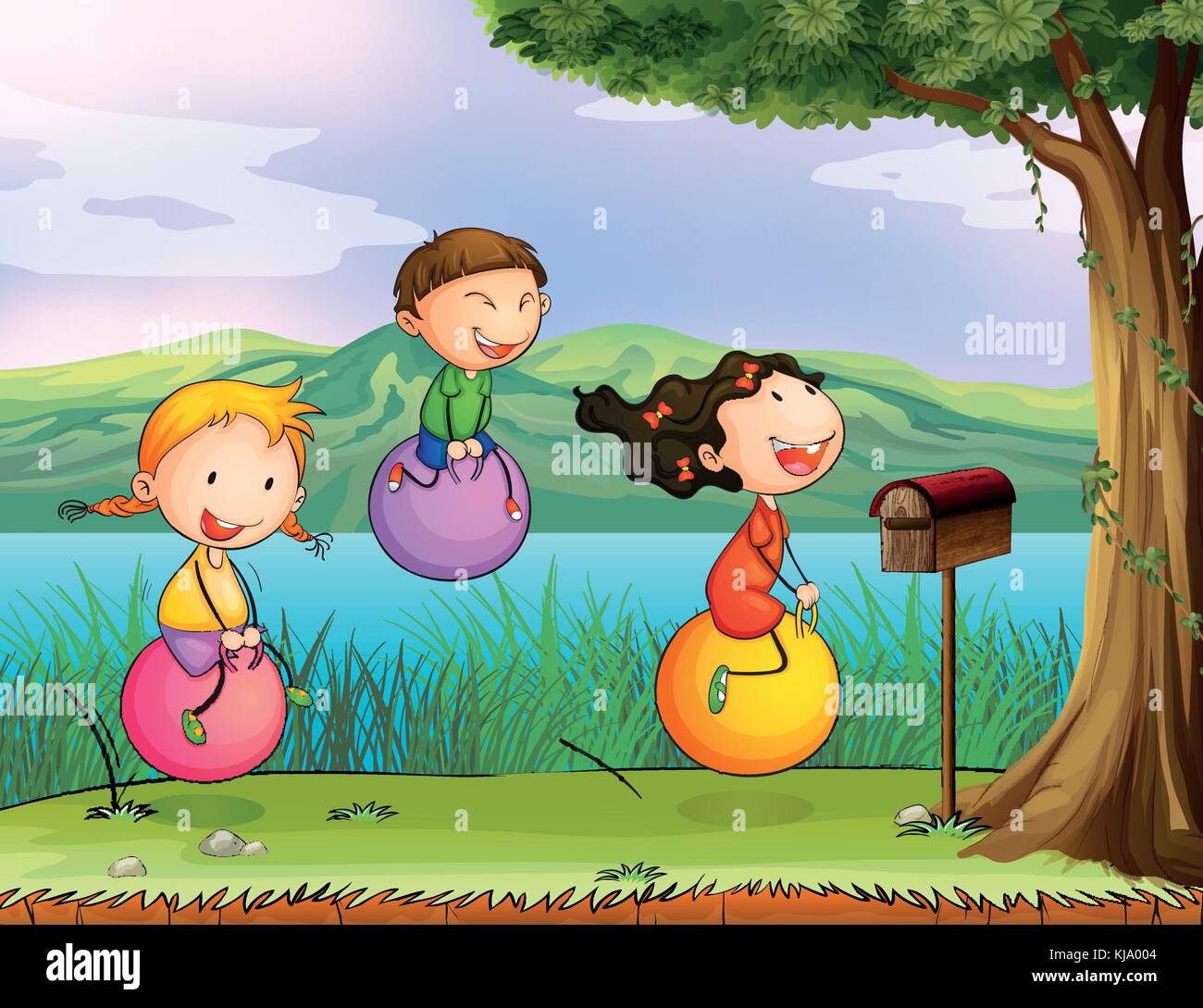 Tree mailbox Stock Vector Images - Alamy