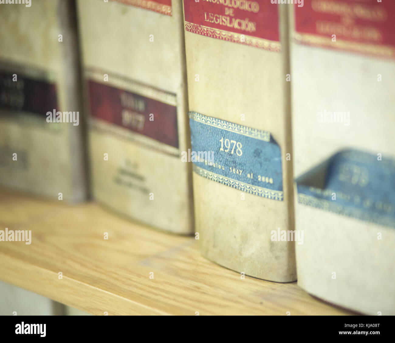 Law firm offices old legal report books on bookshelf. The book models ...
