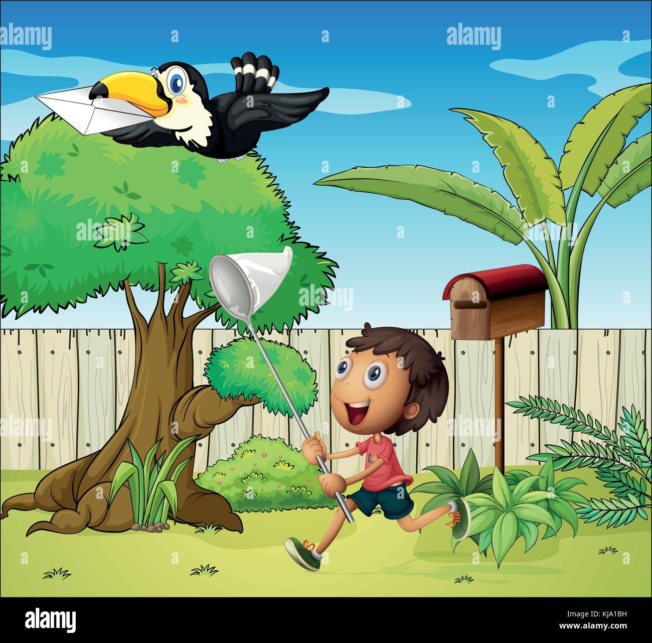 Little bird habitat Stock Vector Images - Alamy