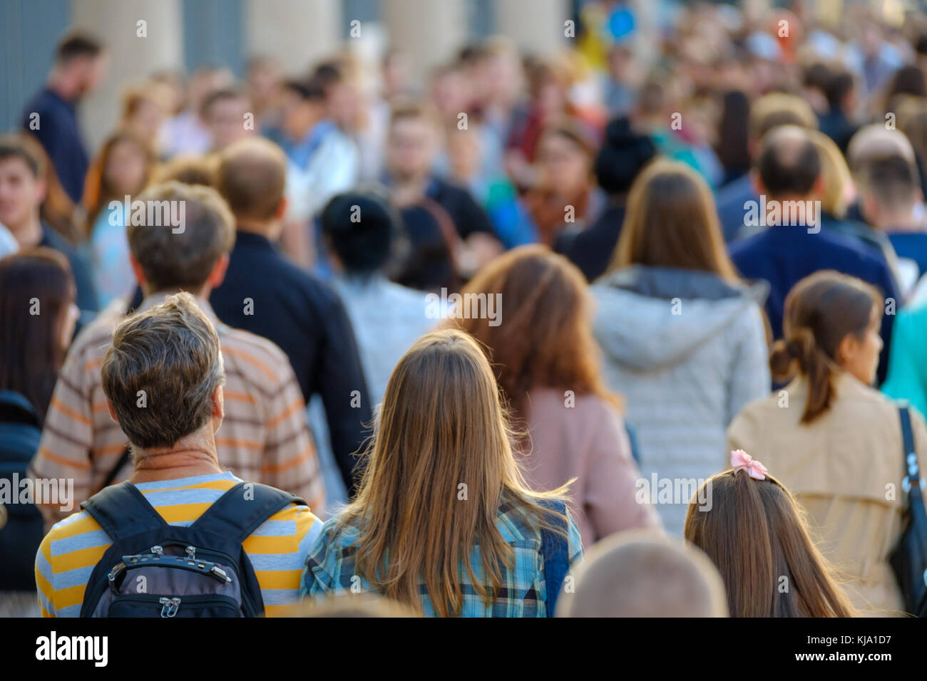 Crowd of people on the street Stock Photo - Alamy