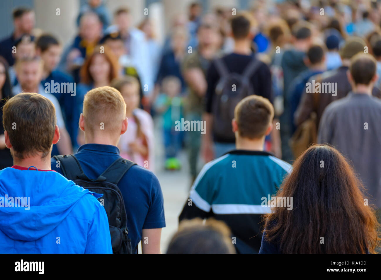 Crowd of people on the street Stock Photo - Alamy