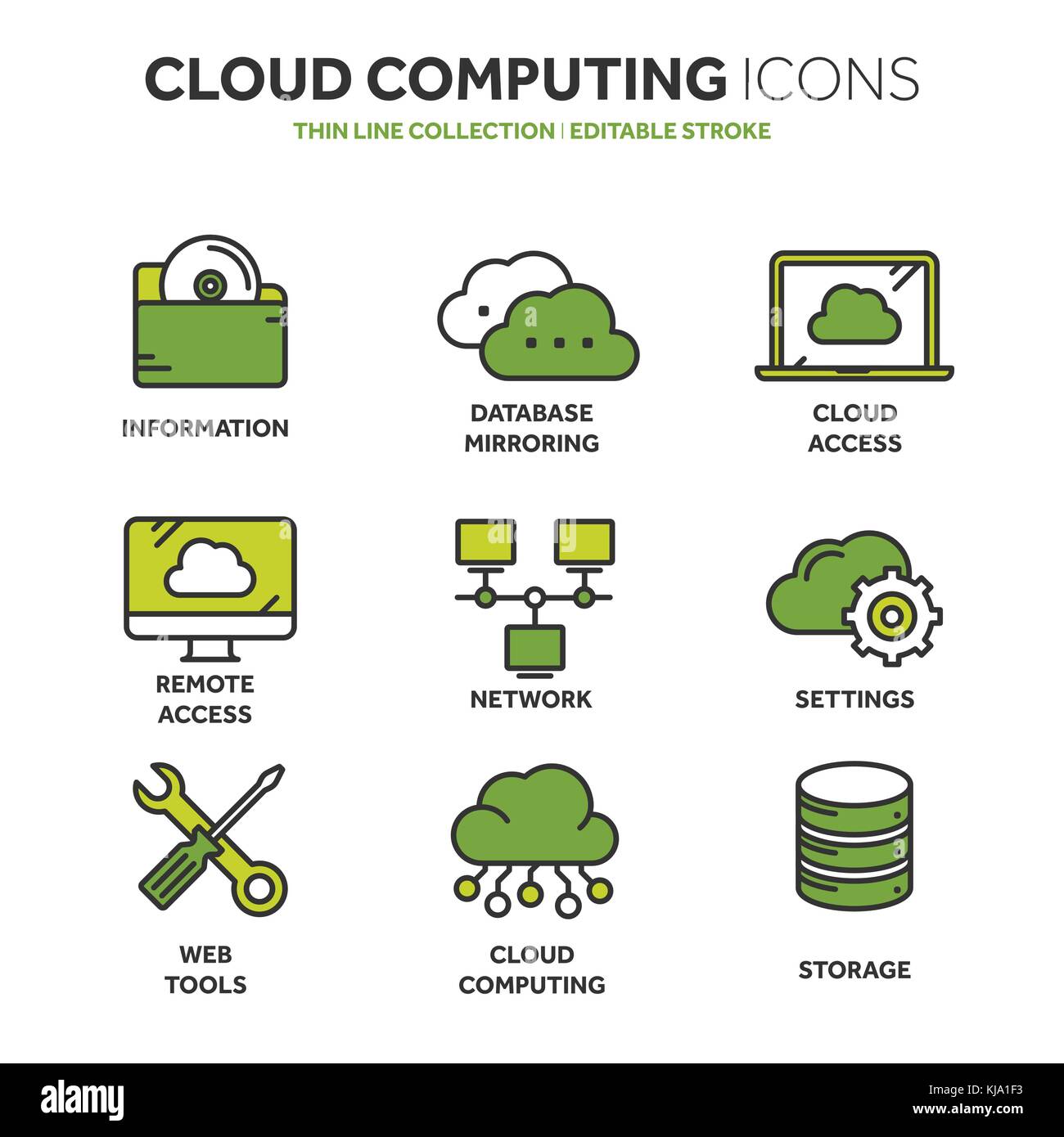 Cloud computing. Internet technology. Online services. Data, information security. Connection ...