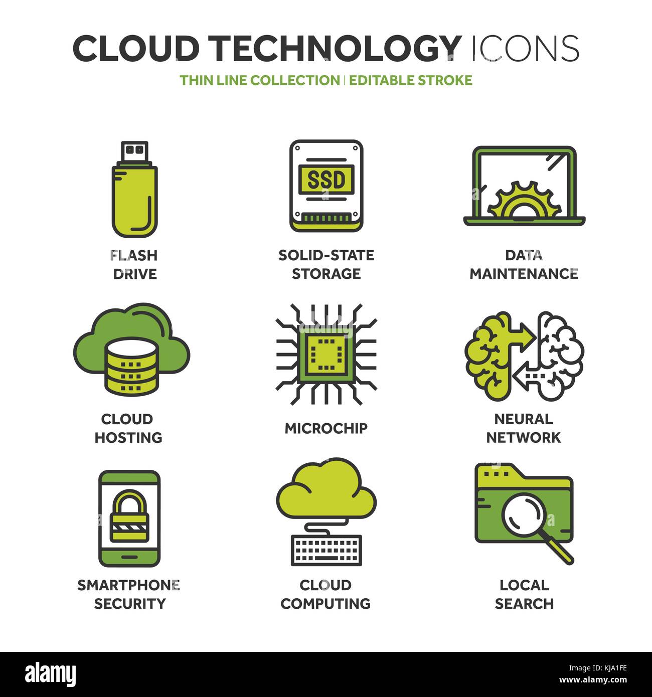 Cloud computing. Internet technology. Online services. Data, information security. Connection ...