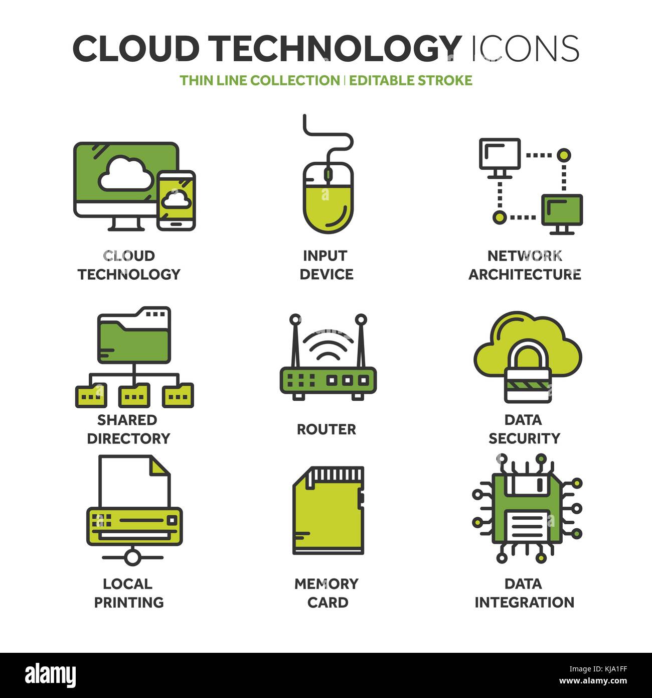Cloud computing. Internet technology. Online services. Data, information security. Connection ...