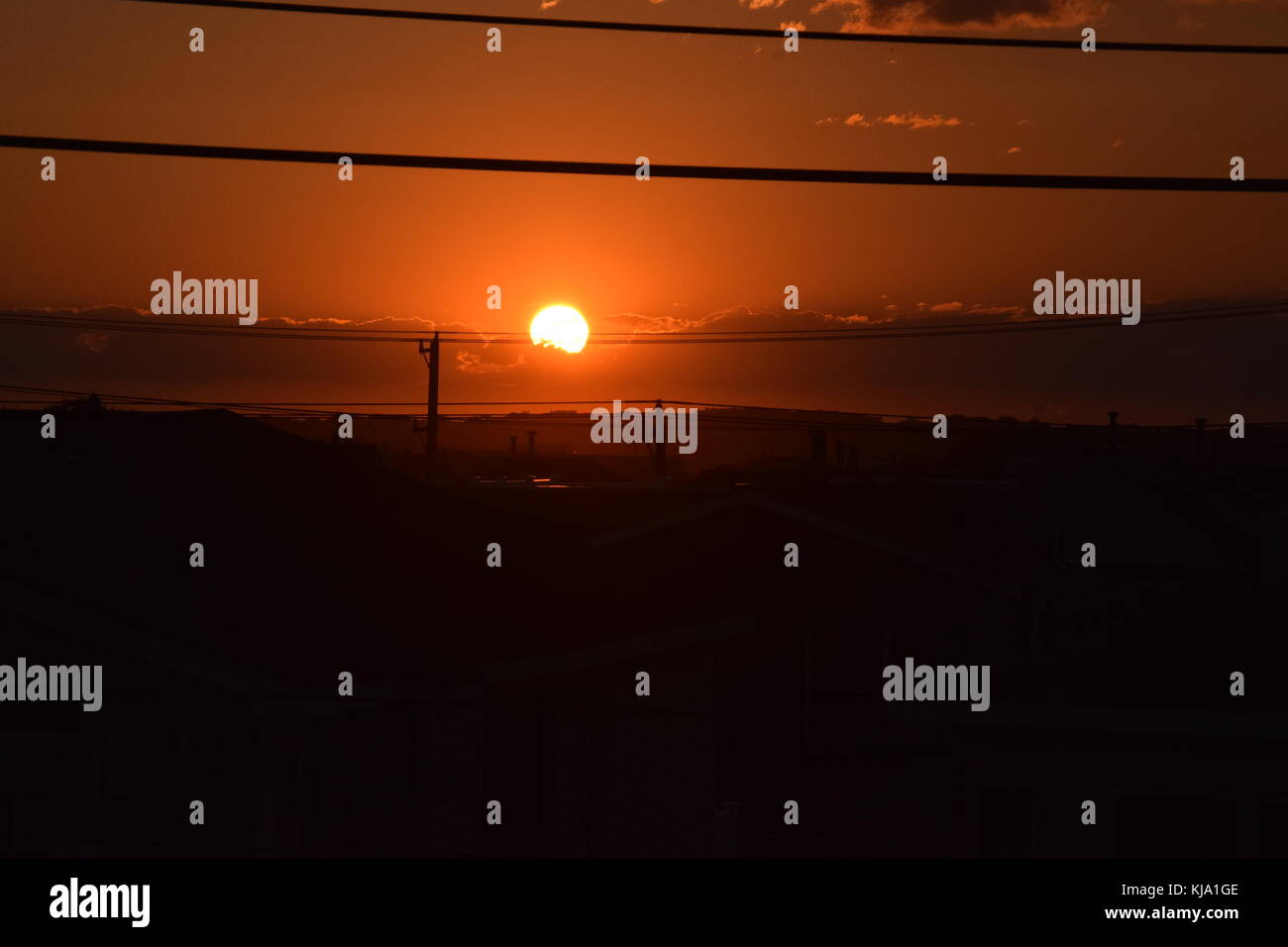 Ocean City Sunset Stock Photo - Alamy