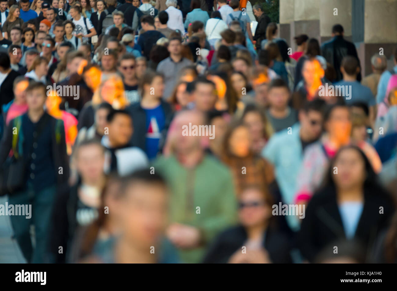 Crowd of people on the street Stock Photo - Alamy