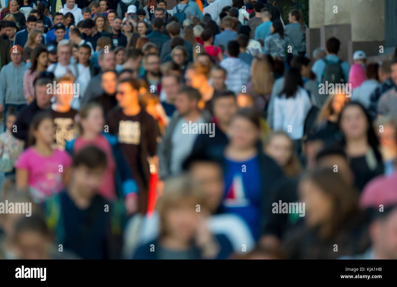 Crowd of people on the street Stock Photo - Alamy