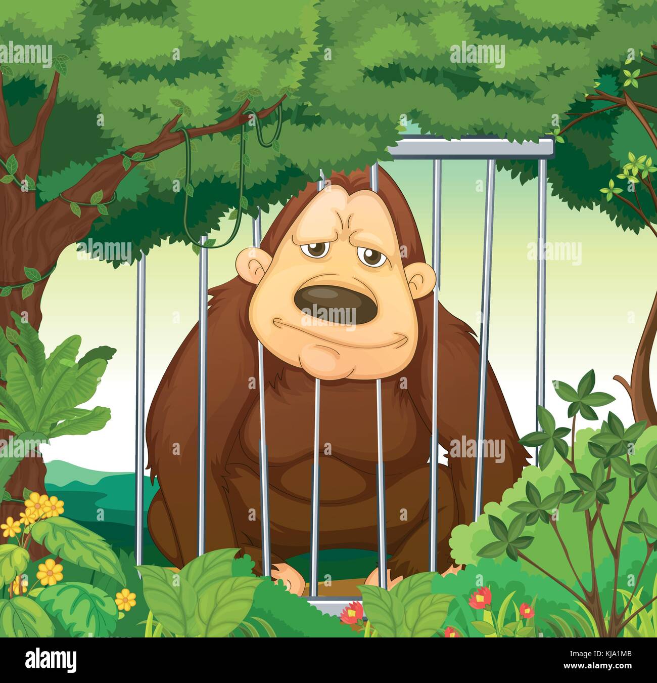 Caged Gorilla High Resolution Stock Photography and Images - Alamy