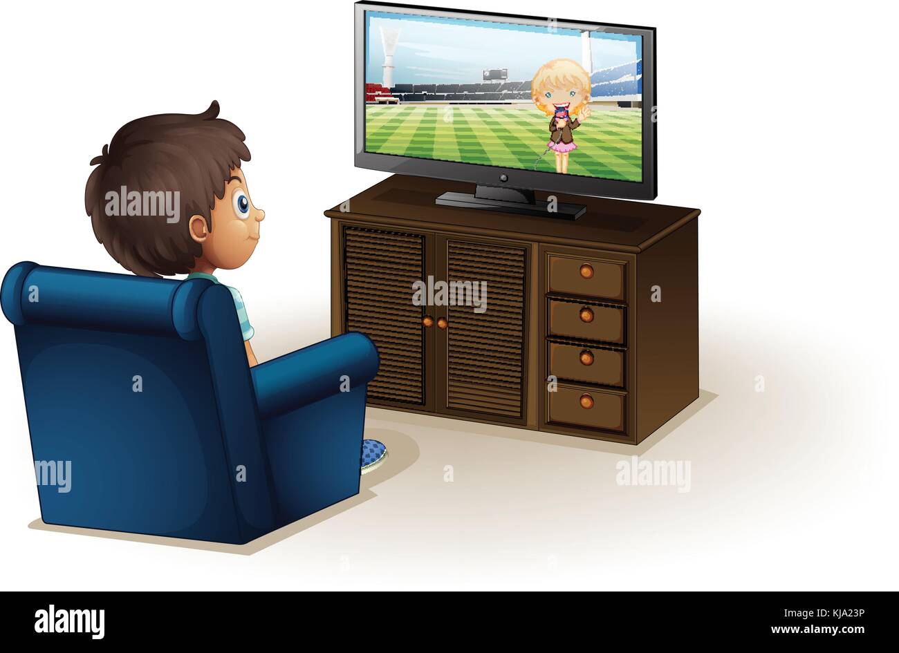 Watch Television Clipart Images