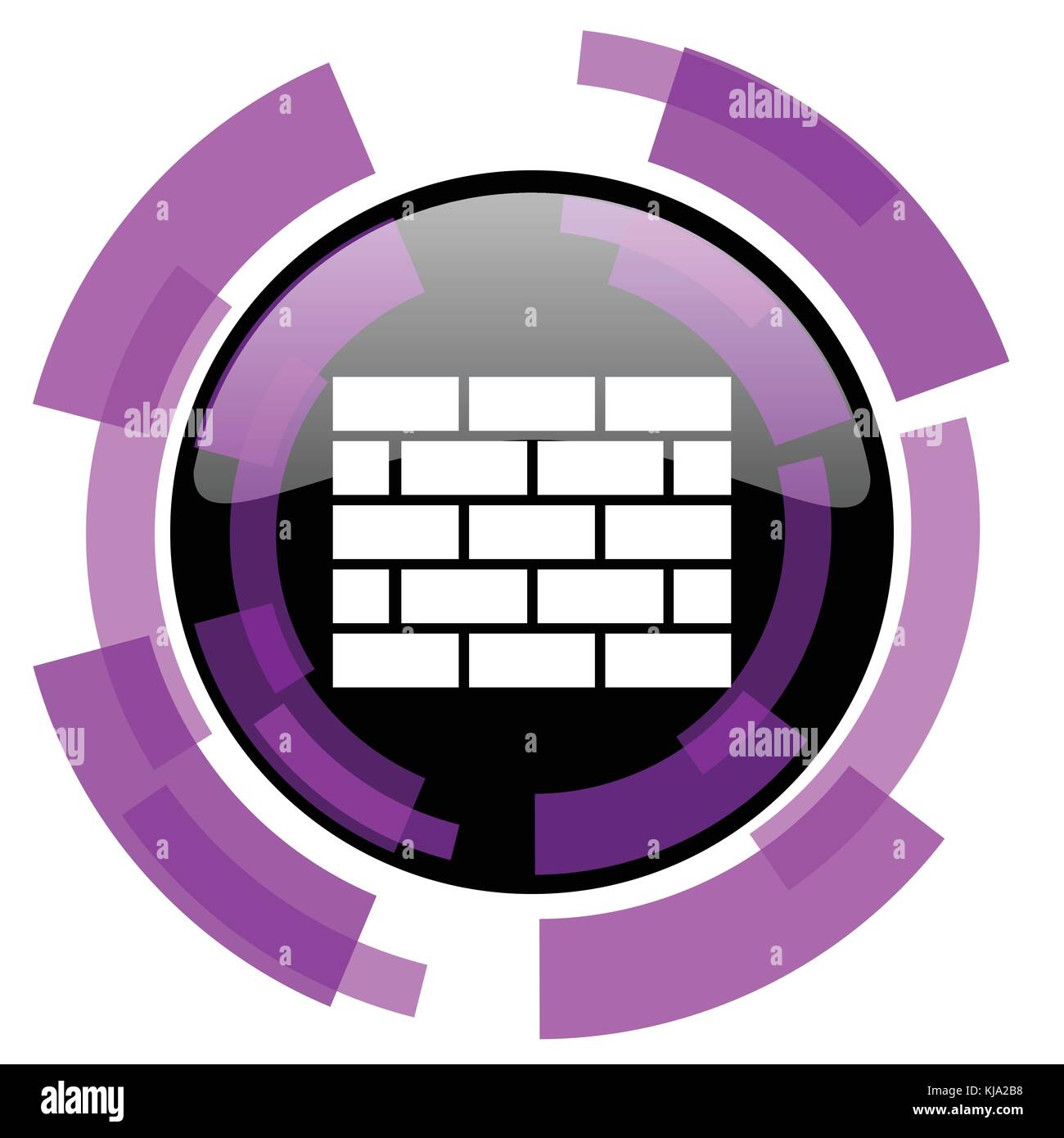 Firewall pink violet modern design vector web and smartphone icon ...