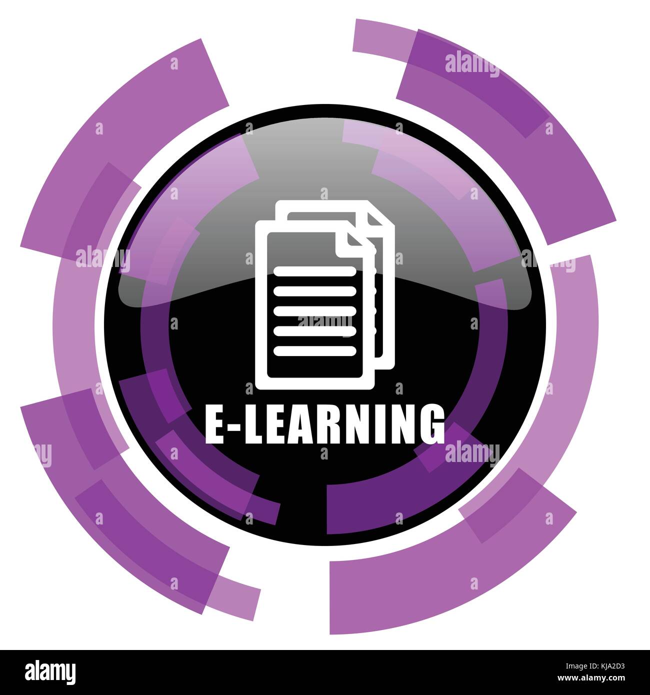 Learning pink violet modern design vector web and smartphone icon ...