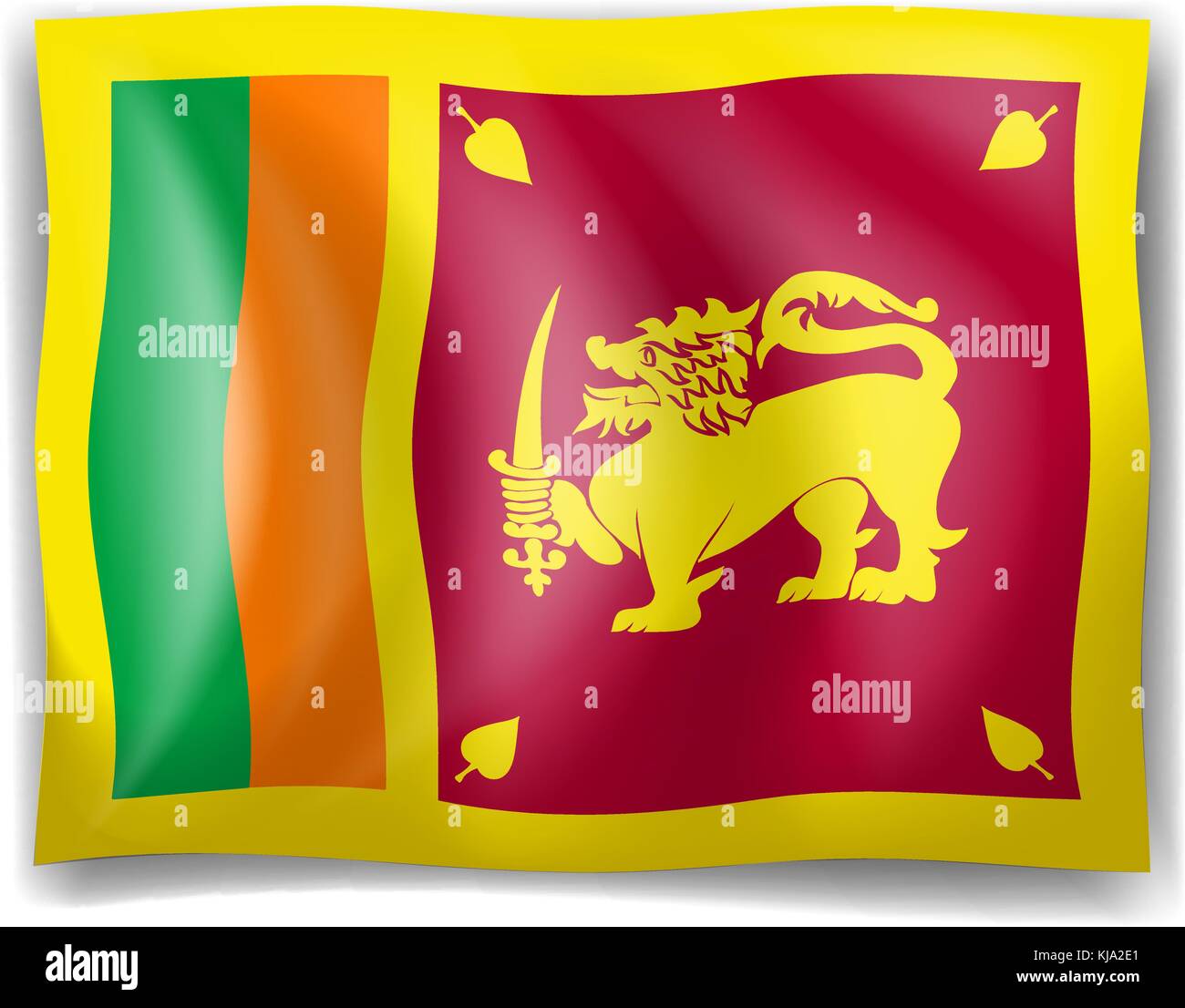 Sri lankan flag hi-res stock photography and images - Alamy