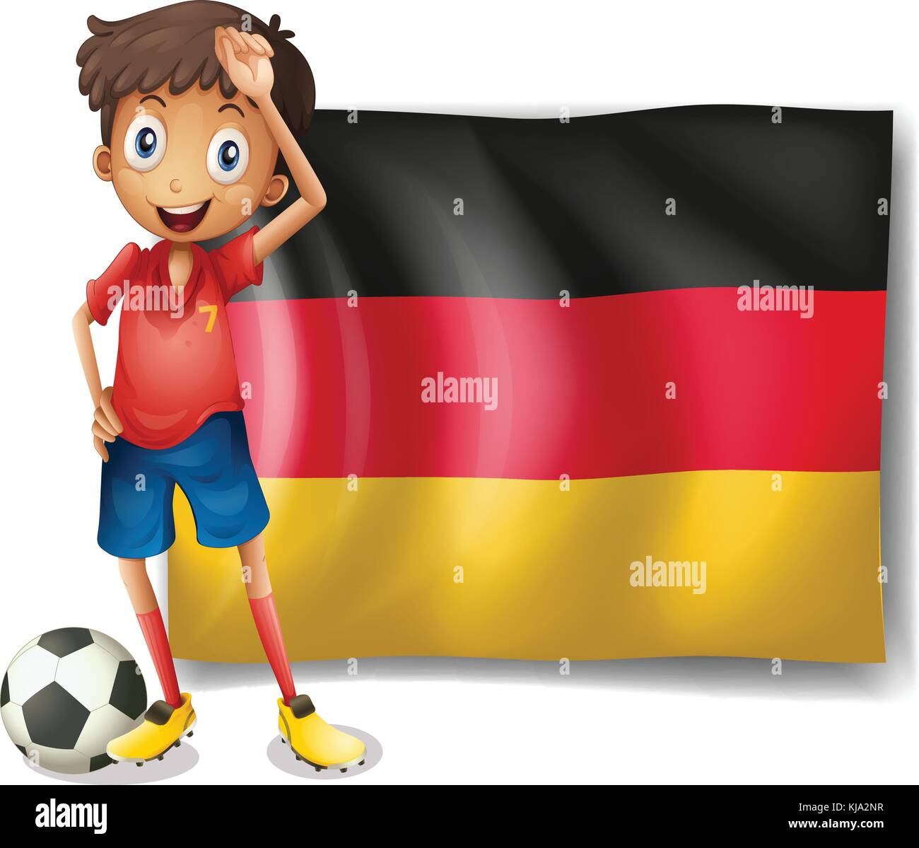 Cartoon illustration german boy in hi-res stock photography and images ...