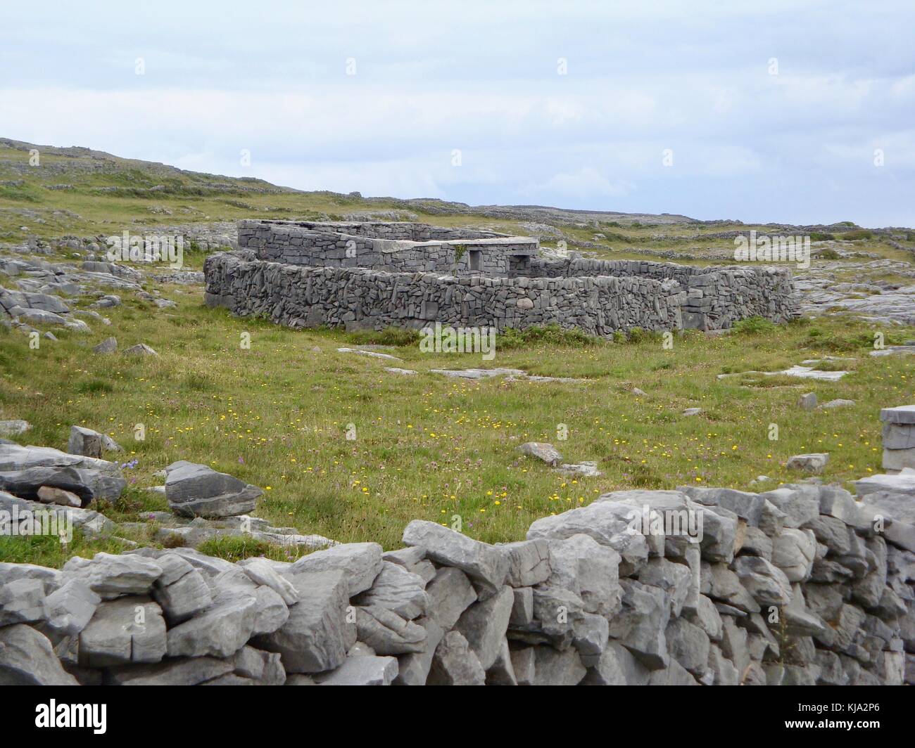 Small Ancient Ring Fort in Rural Ireland Stock Photo - Alamy
