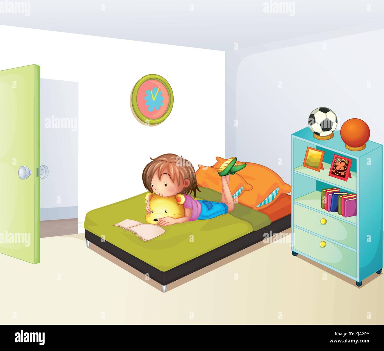 Tidy Bedroom Clipart