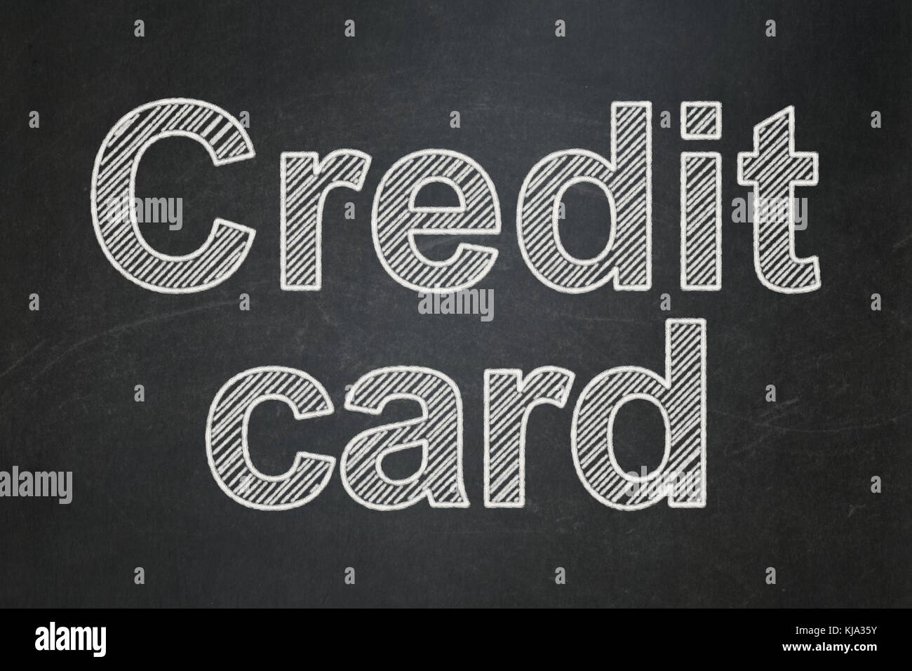 Currency concept: Credit Card on chalkboard background Stock Photo - Alamy