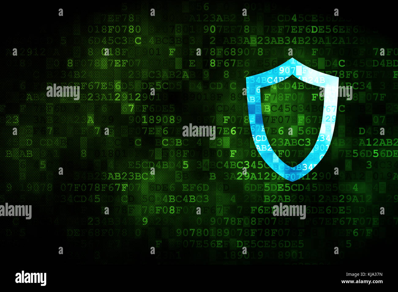 Protection concept: Contoured Shield on digital background Stock Photo ...