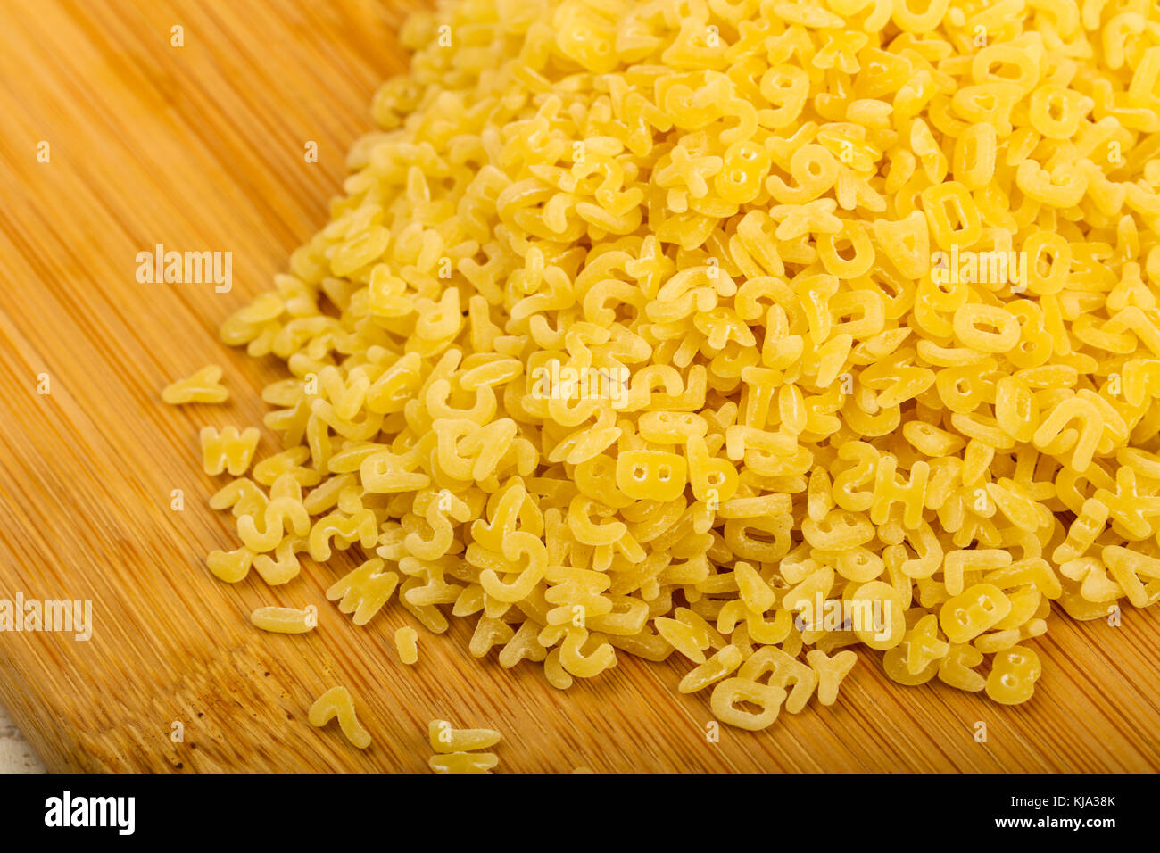 Raw pasta for kids ready for cooking Stock Photo - Alamy