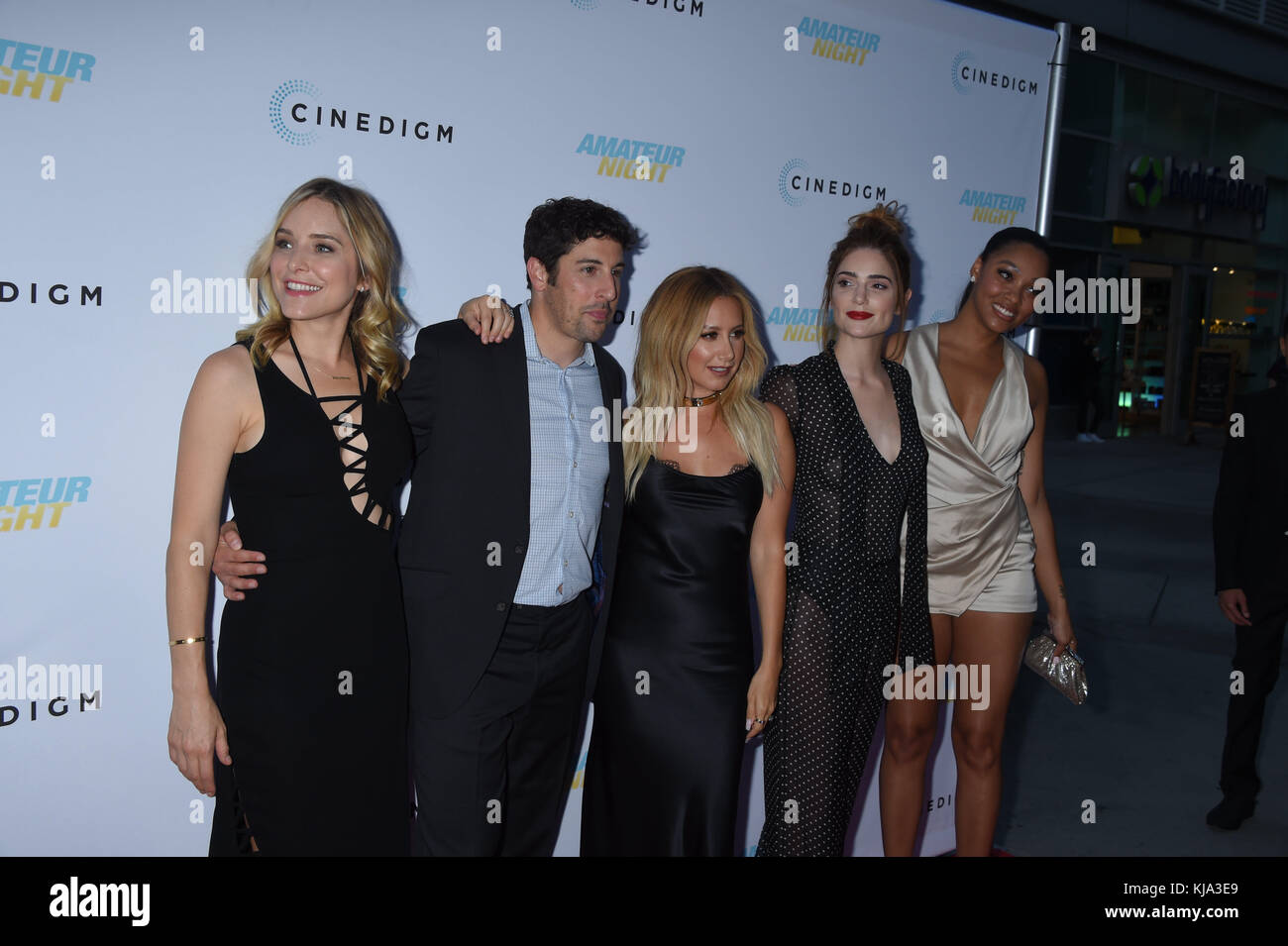 HOLLYWOOD, CA - JULY 25: Jenny Mollen, Jason Biggs, Ashley Tisdale ...