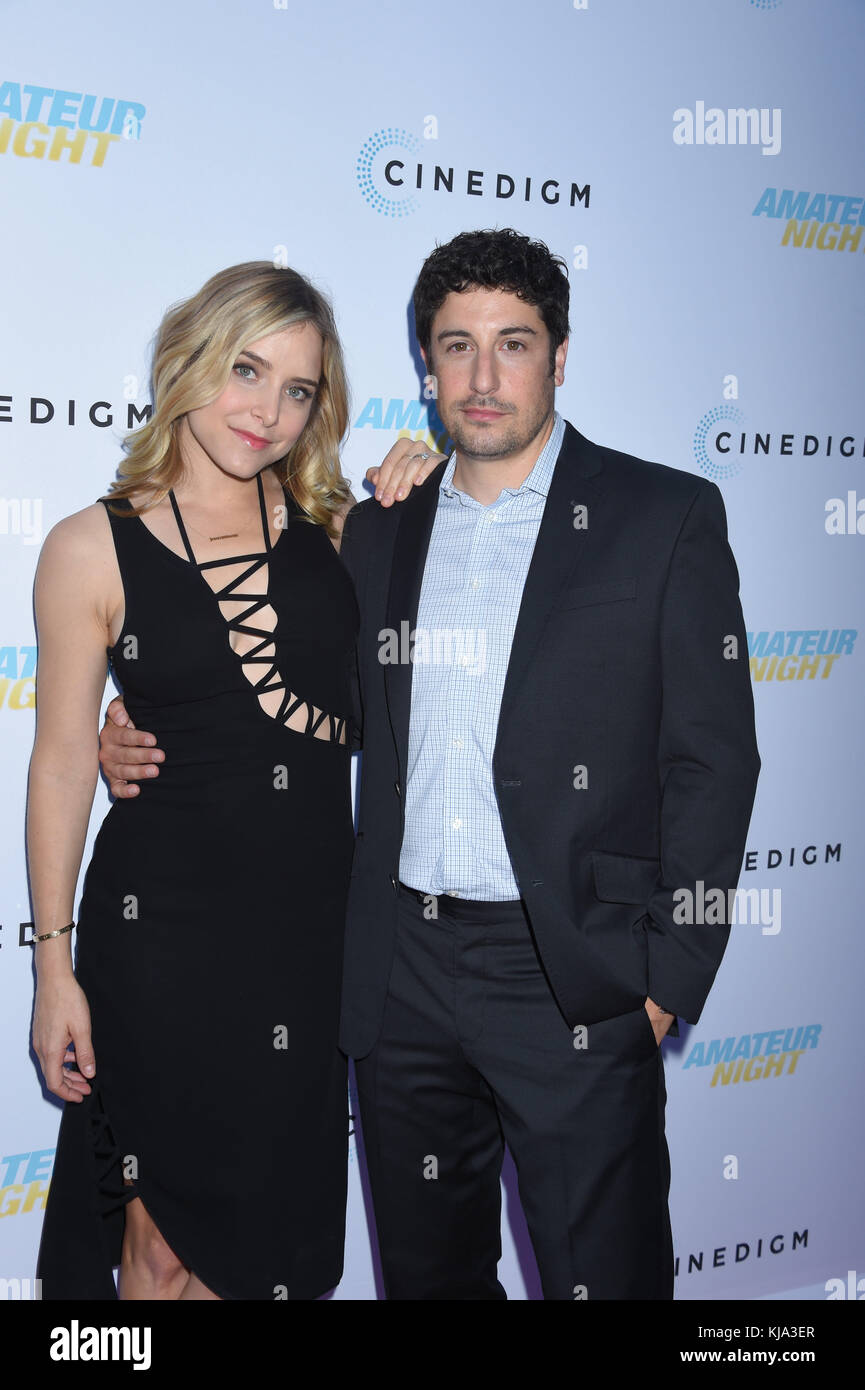 Hollywood Ca July 25 Jenny Mollen Jason Biggs Attends The Premiere
