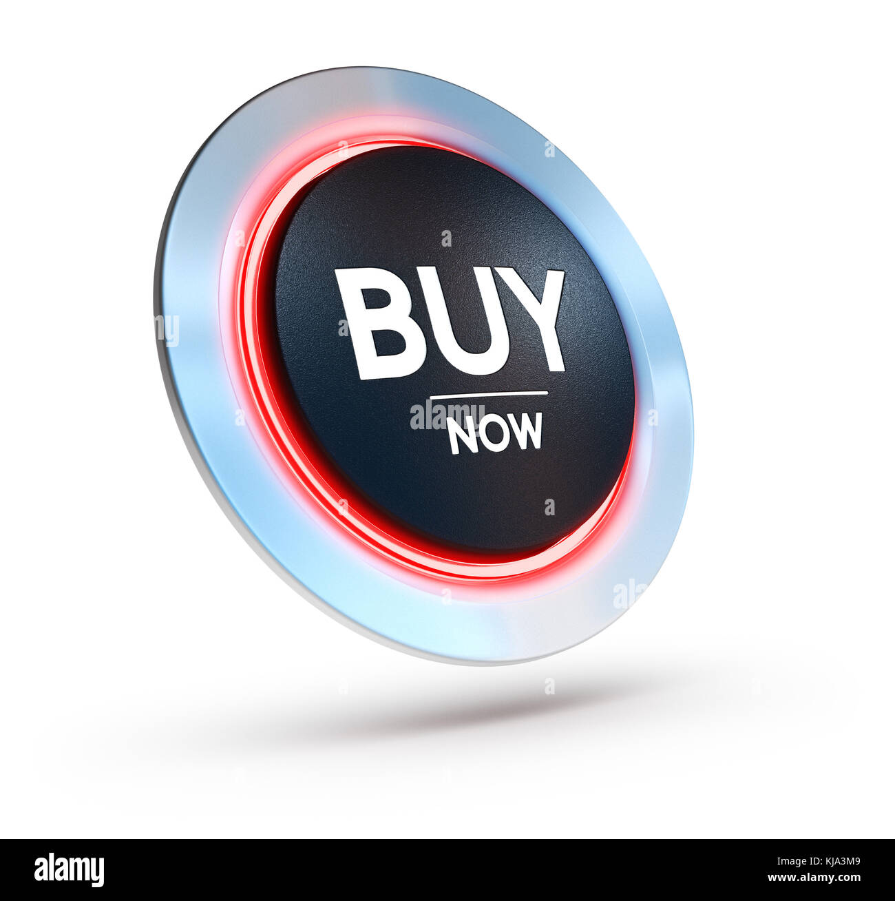 3D illustration of a call to action button with the text buy now ...