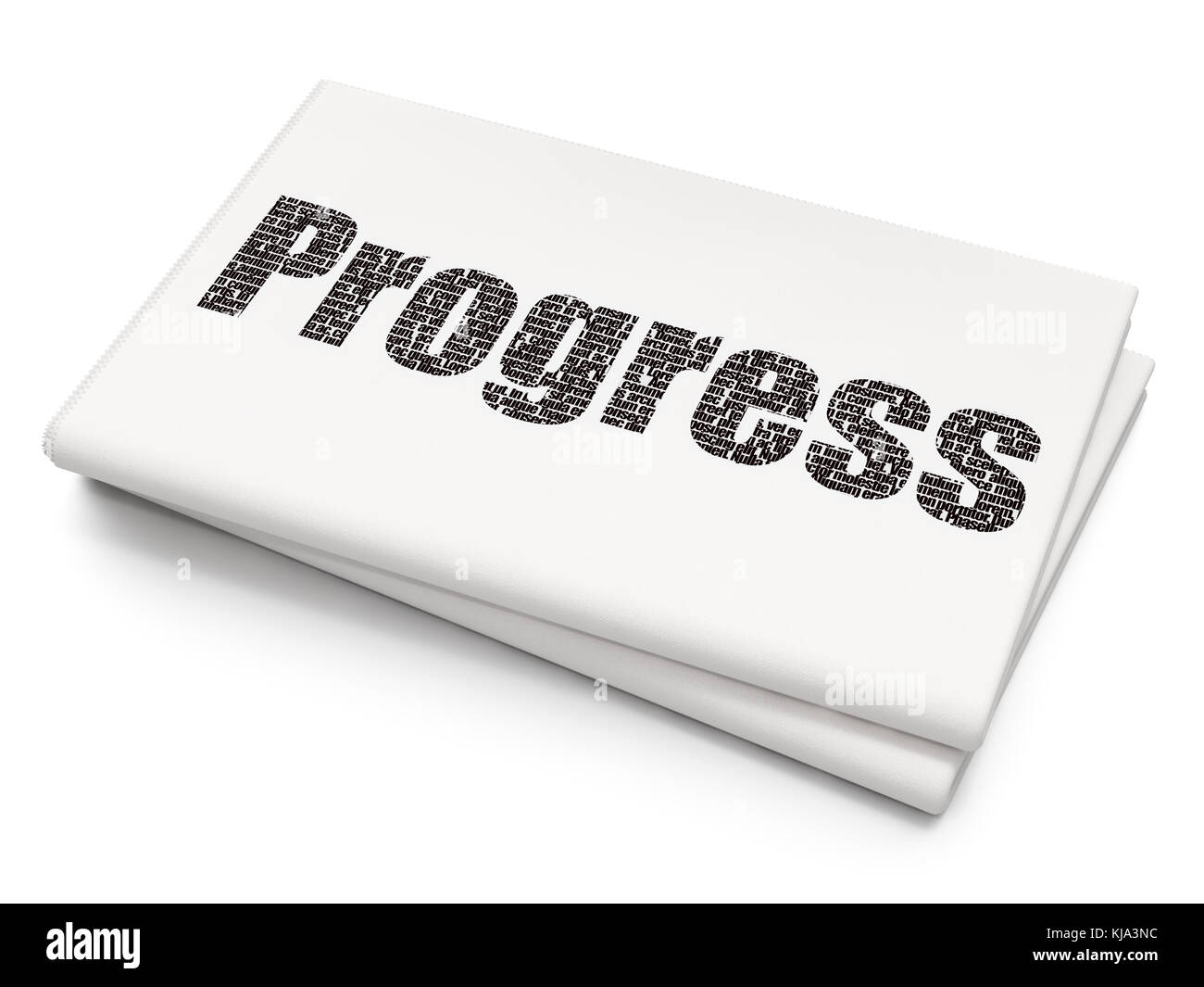 Business concept: Progress on Blank Newspaper background Stock Photo ...