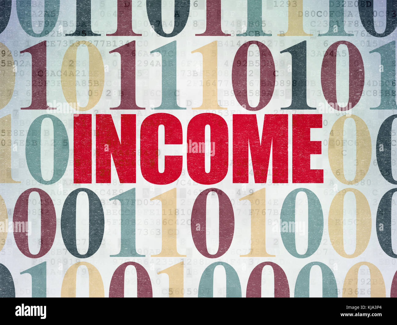 Business concept: Income on Digital Data Paper background Stock Photo ...
