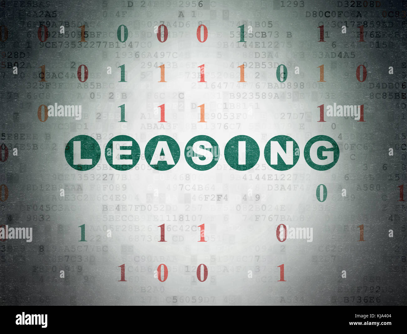 Finance concept: Leasing on Digital Data Paper background Stock Photo ...