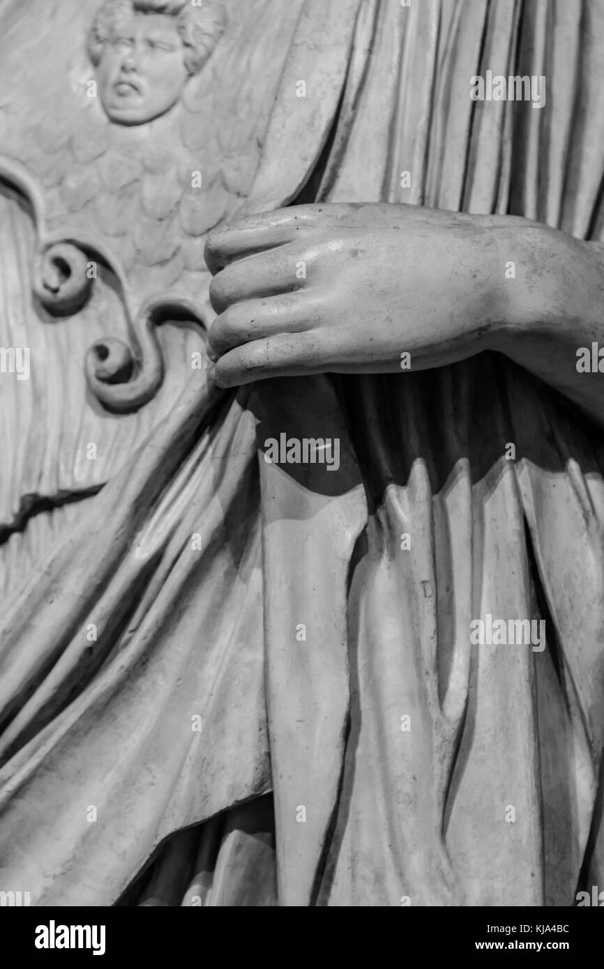 stone statue detail of human hand Stock Photo - Alamy