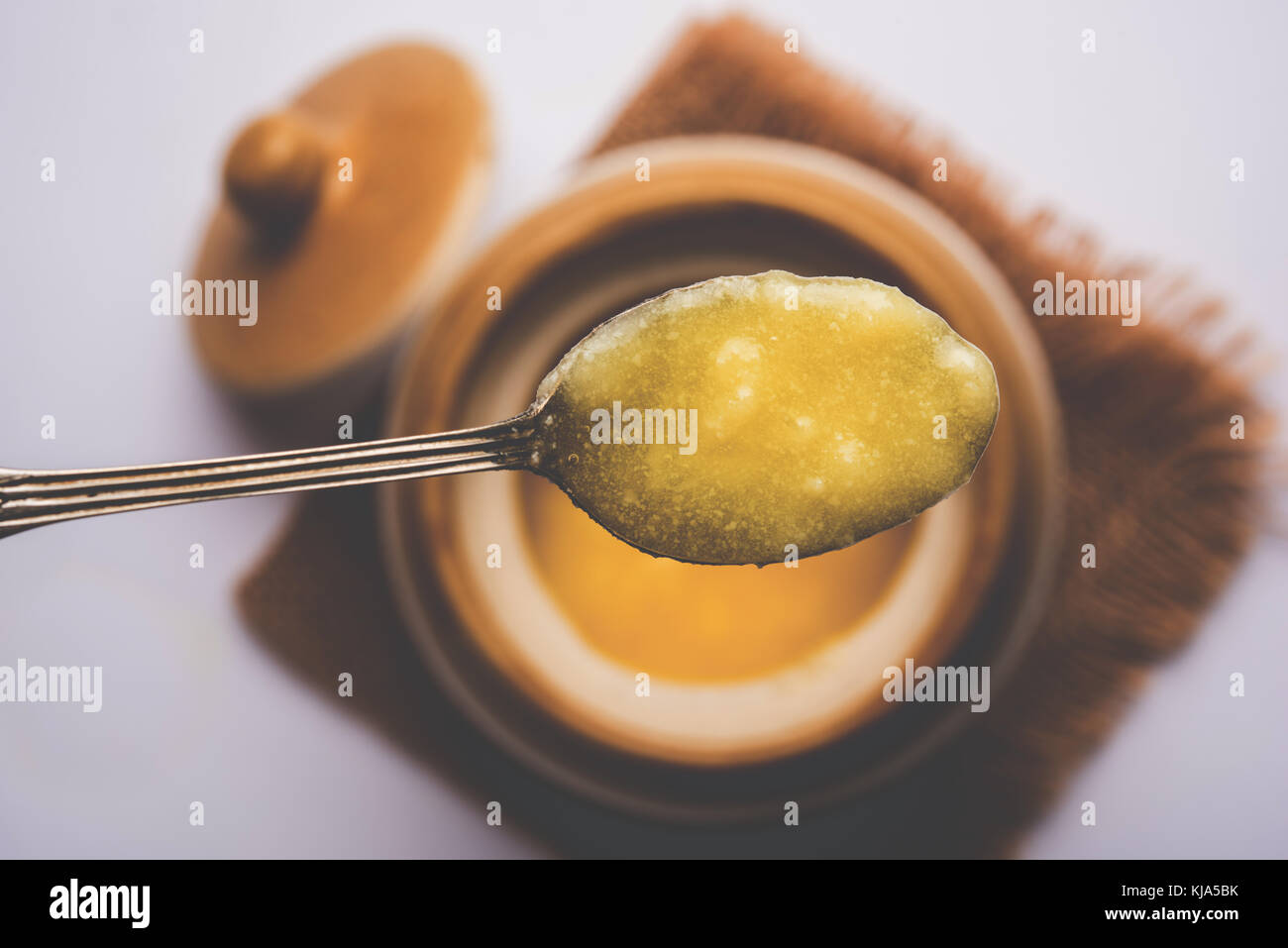 Ghee Spoon High Resolution Stock Photography and Images - Alamy