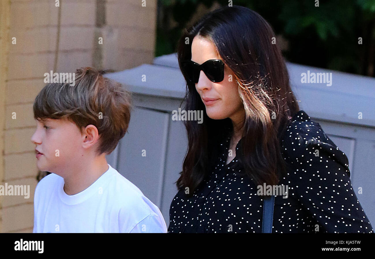 NEW YORK, NY - JUNE14: Pregnant actress Liv Tyler walks in the West ...