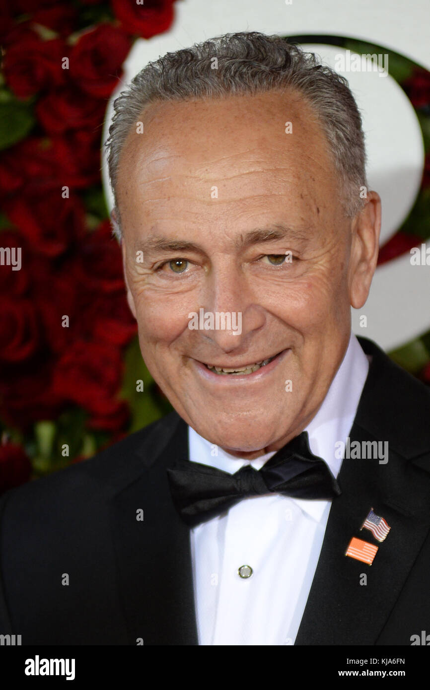 NEW YORK, NY - JUNE 12: Chuck Schumer attends the 70th Annual Tony ...
