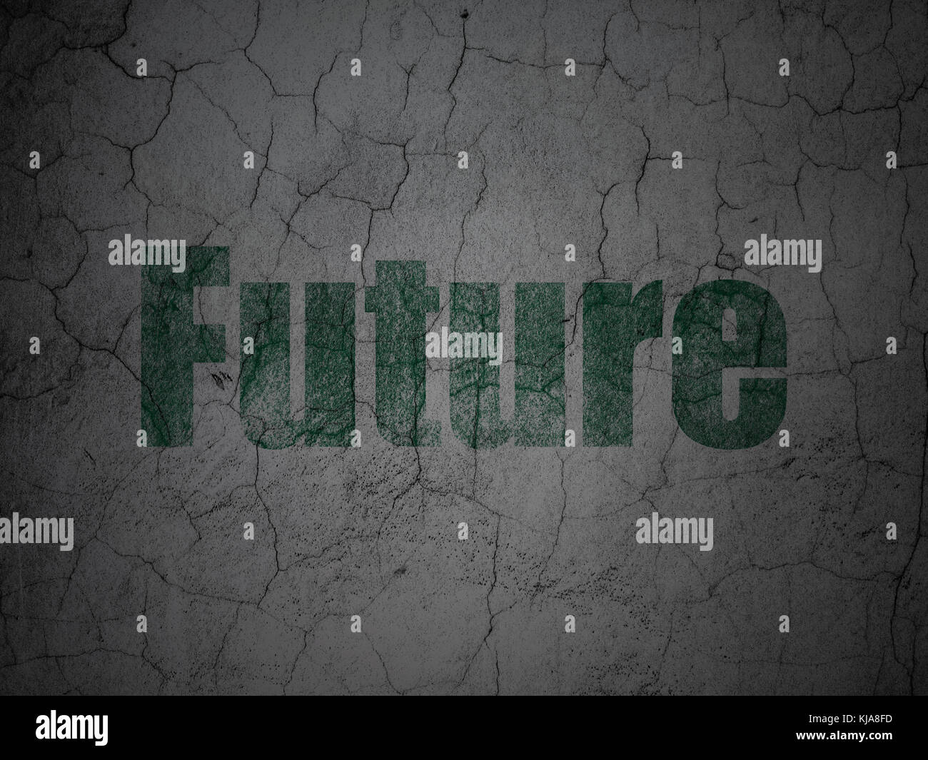 Timeline concept: Future on grunge wall background Stock Photo - Alamy