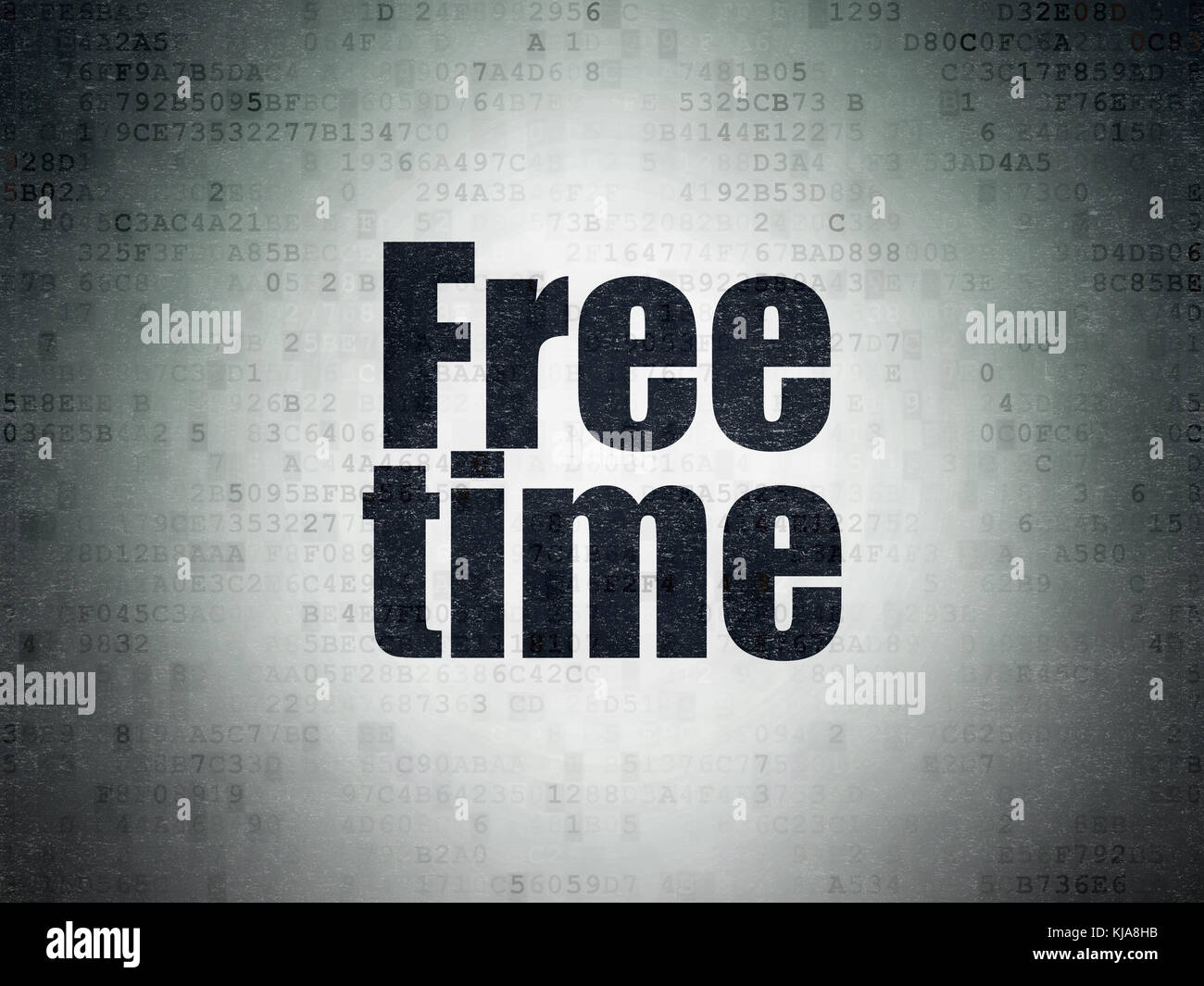 Timeline concept: Free Time on Digital Data Paper background Stock ...