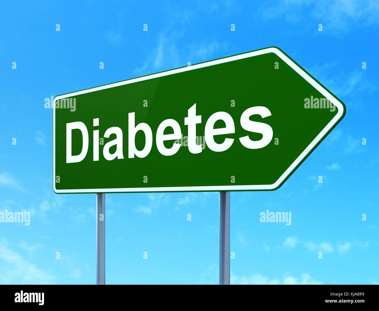 Medicine concept: Diabetes on road sign background Stock Photo - Alamy