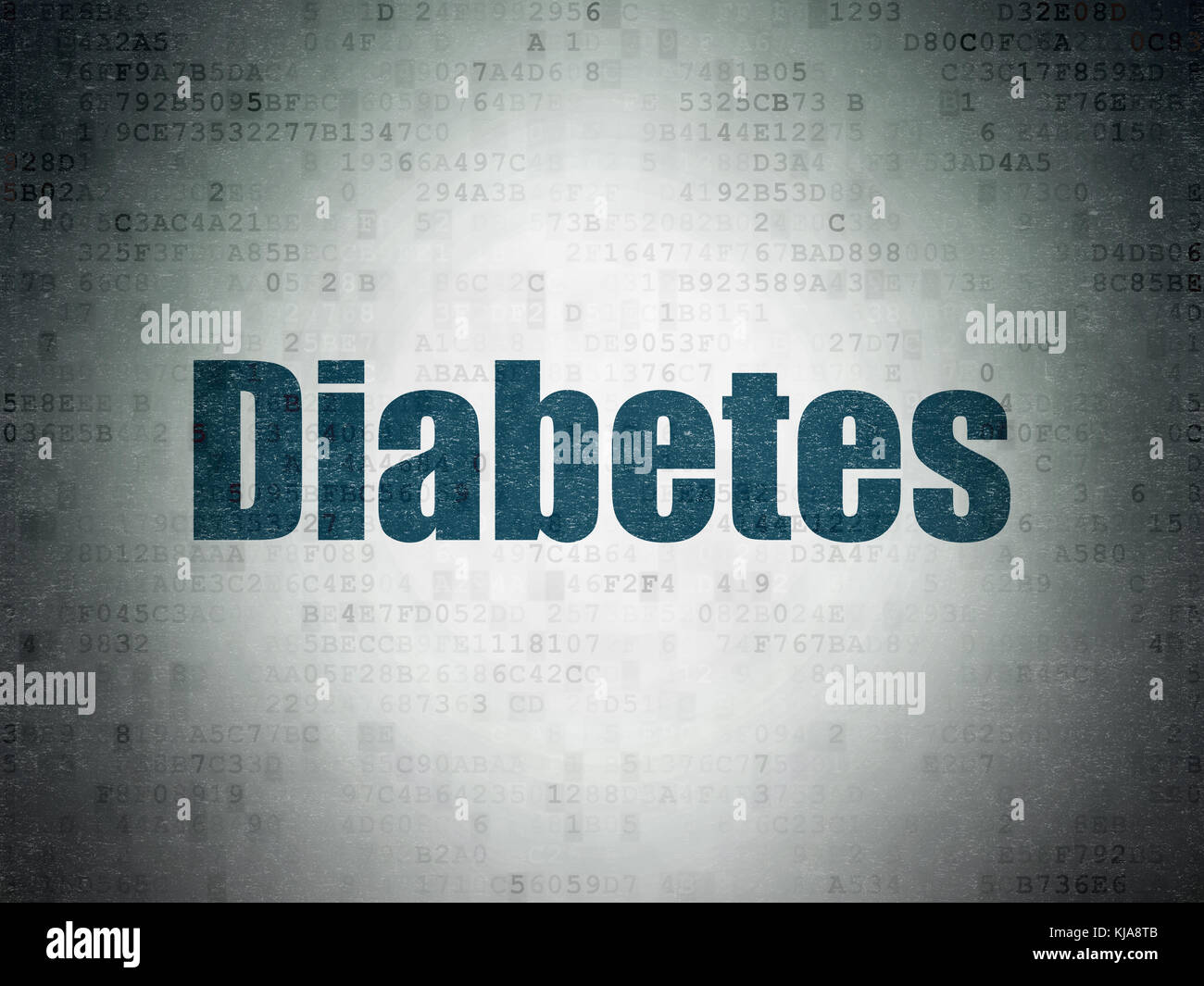 Health concept: Diabetes on Digital Data Paper background Stock Photo ...