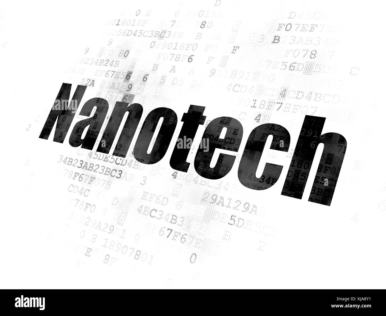 Science concept: Nanotech on Digital background Stock Photo - Alamy