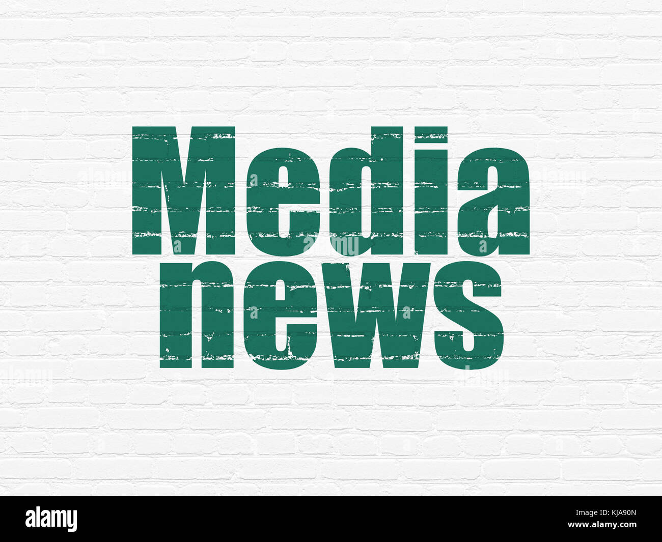 News concept: Media News on wall background Stock Photo - Alamy
