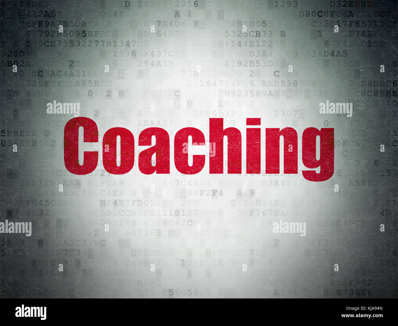 Education concept: Coaching on Digital Data Paper background Stock ...